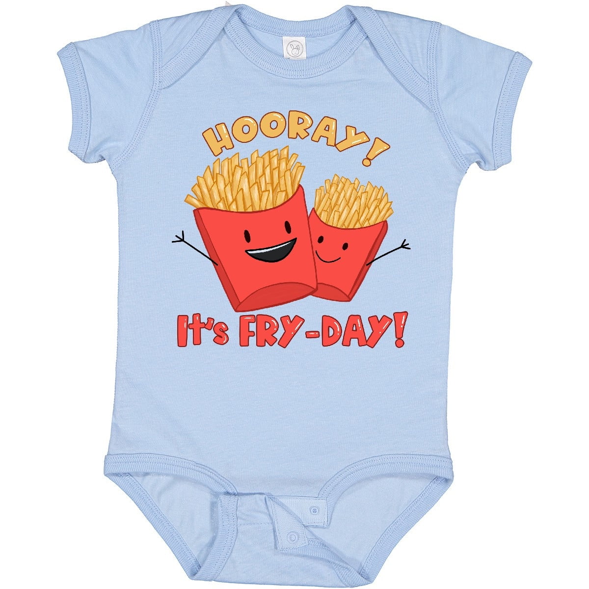 Tiny Nest Hooray! It'S Fry-Day With Cute Fries Baby Bodysuit Humor Pun ...
