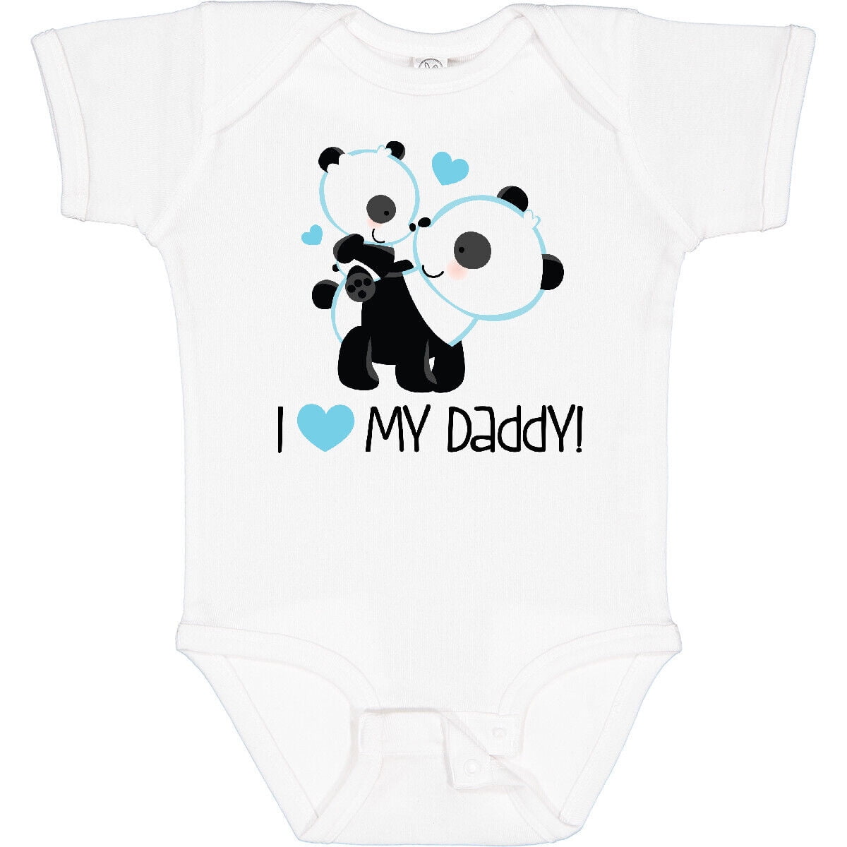 Tiny Nest I Love My Daddy Boy Bear Baby Bodysuit Babys 1St Fathers Day ...