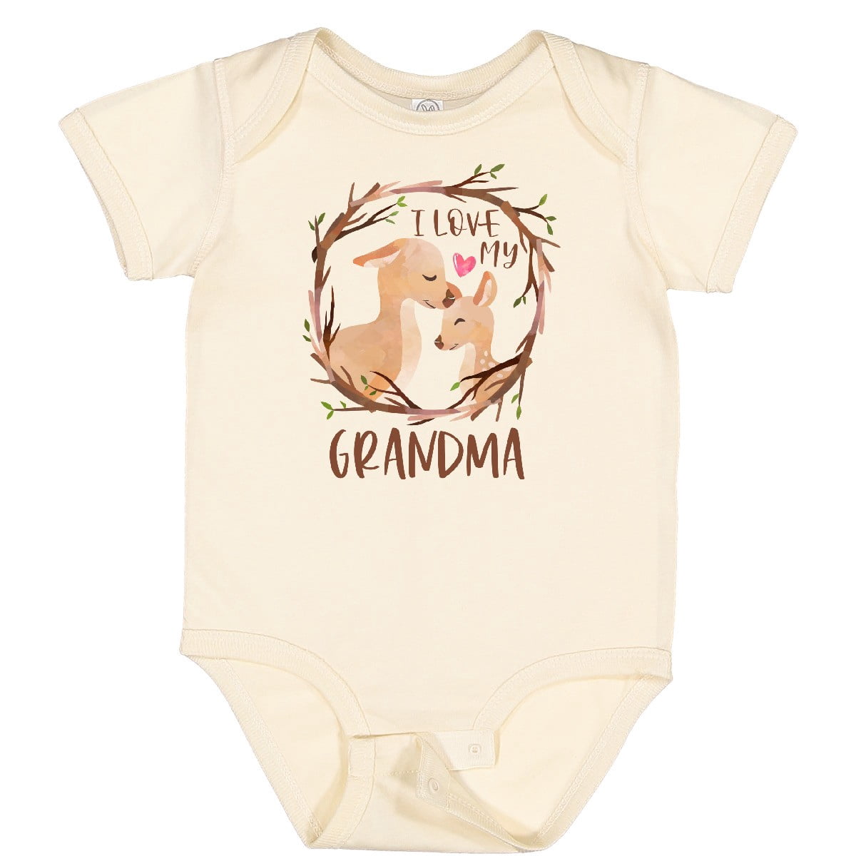 Tiny Nest I Love My Grandma Baby Bodysuit Grandmother Grandmama New ...