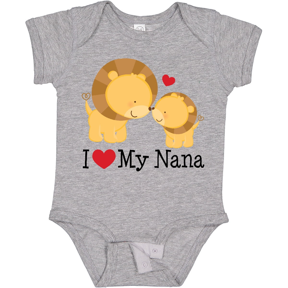 Tiny Nest I Love My Nana Baby Bodysuit From Heart Grandchild One-Piece ...
