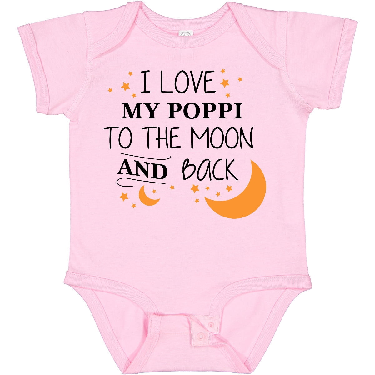 Tiny Nest I Love My Poppi To The Moon And Back Baby Bodysuit Family You ...
