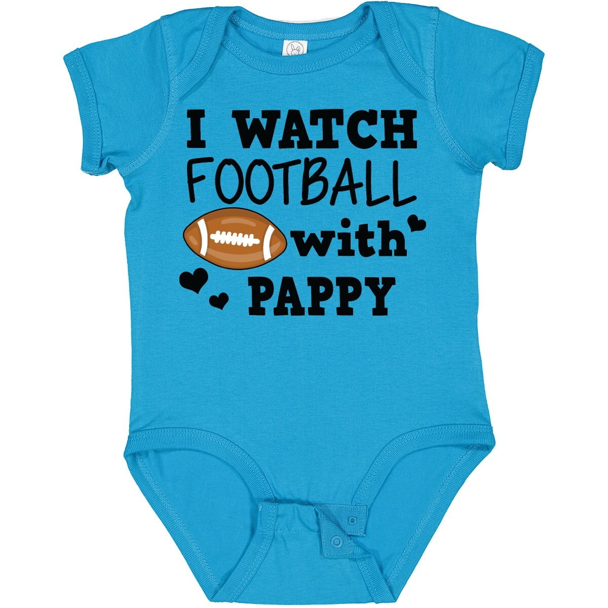 Tiny Nest I Watch Football With My Pappy Baby Bodysuit Sports Boy Sport ...