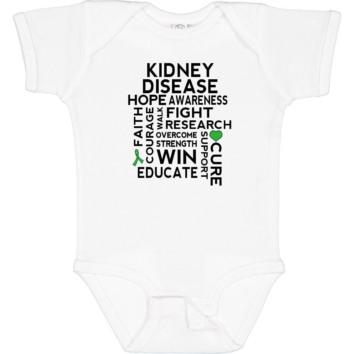 Tiny Nest Kidney Disease Awareness Walk Infant Creeper Apparel Slogan ...