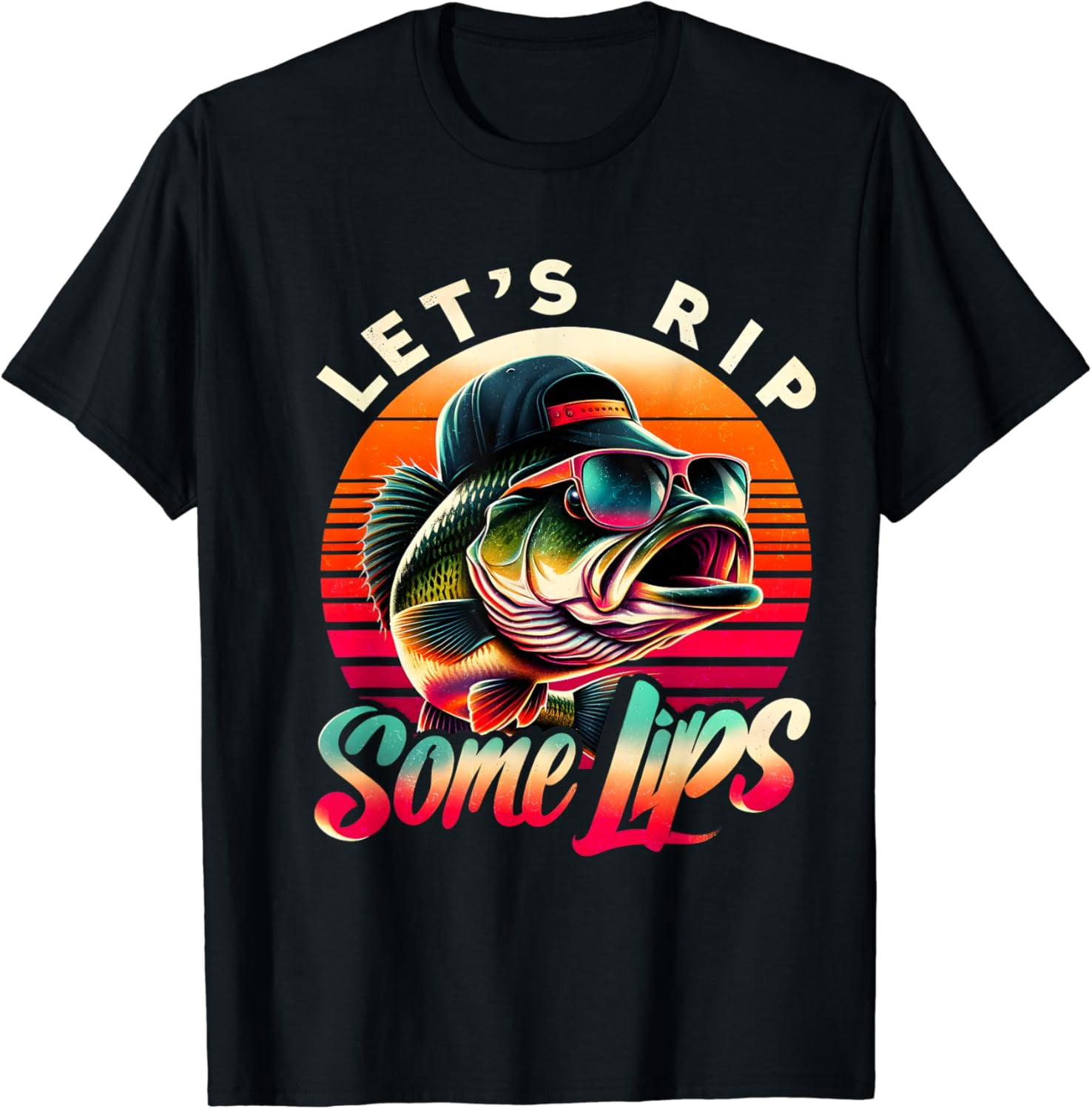 Tiny Nest Let's Rip Some Lips Bass Fishing Fishing Lovers - Walmart.com