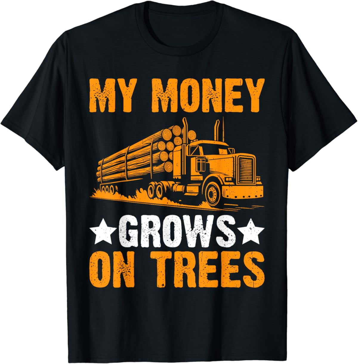 Tiny Nest Logging Trucker Gifts Logging Trucker Log Truck Driver T ...