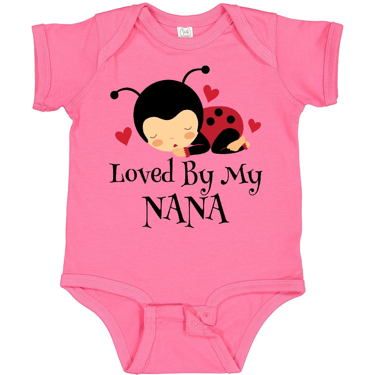 Tiny Nest Loved By My Nana Grandchild Baby Bodysuit From Ladybug Cute ...