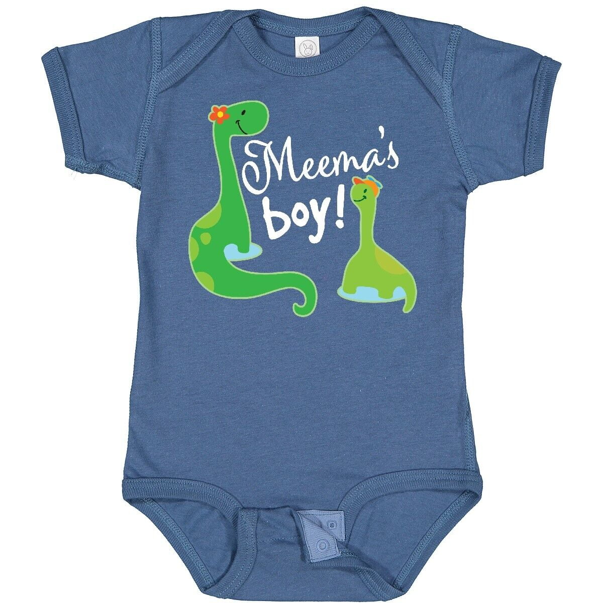 Tiny Nest Meema Boy Grandson Dinosaur Baby Bodysuit Meemas Grandchild ...