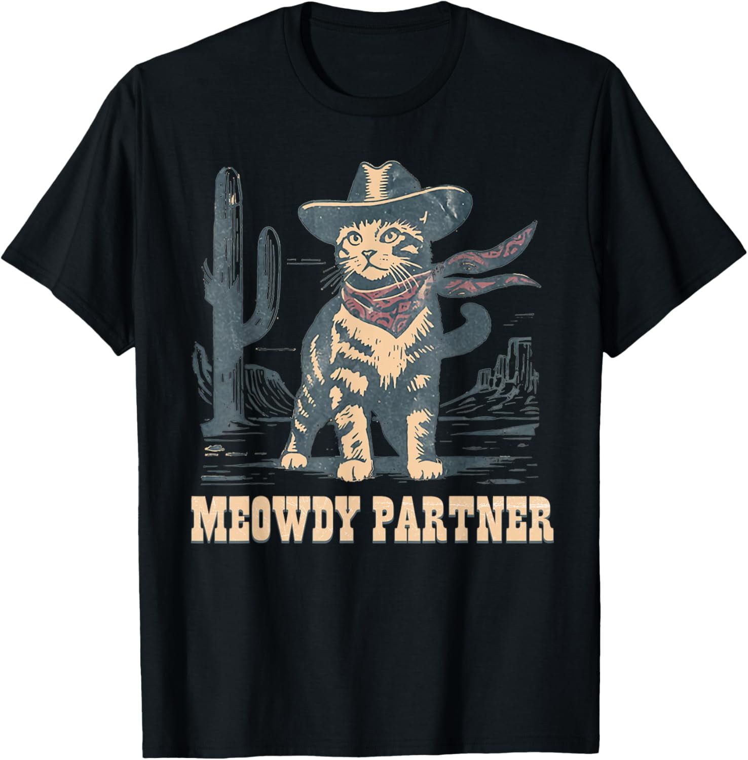 Tiny Nest Meowdy Partner Cat Funny Howdy - Walmart.com