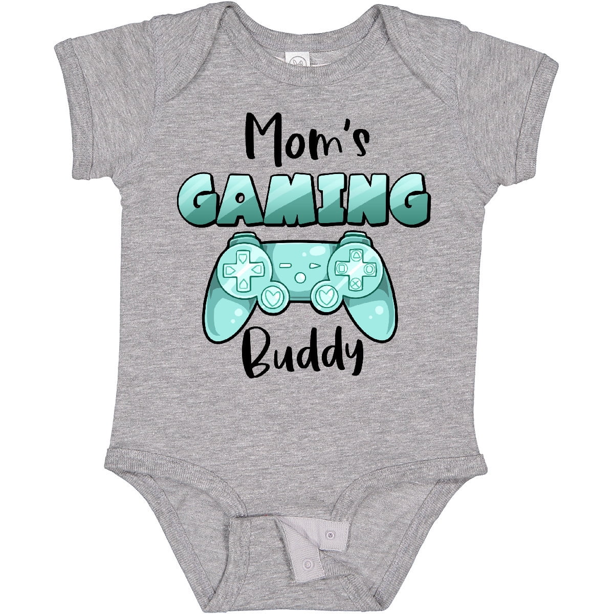 Tiny Nest Mom'S Gaming Buddy- Aqua Controller Baby Bodysuit Pop Culture ...