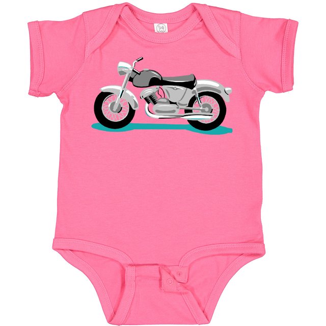 Tiny Nest Motorcycle Baby Bodysuit Ride Bike One-Piece Infant Creeper ...
