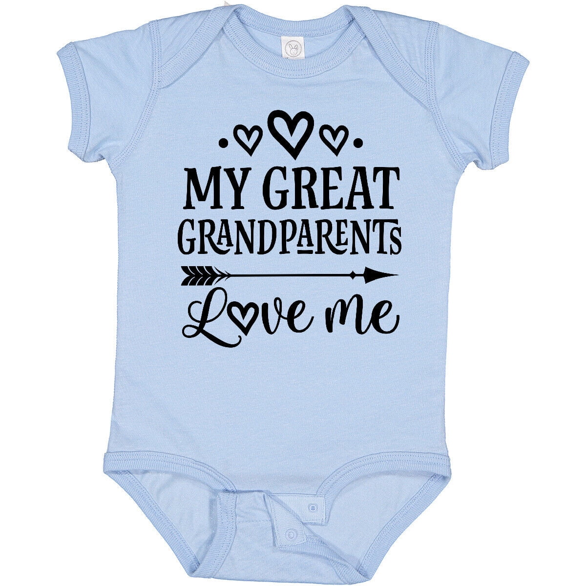 Tiny Nest My Great Grandparents Love Me Baby Bodysuit Grandchild Boy ...