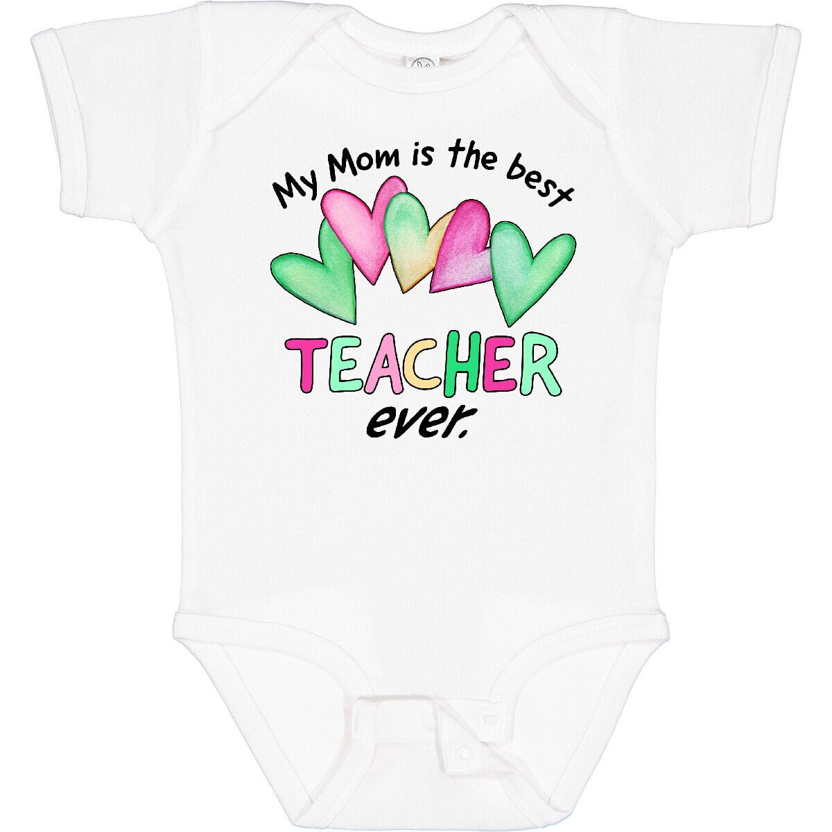 Tiny Nest My Mom Is The Best Teacher Ever Baby Bodysuit Occupations ...