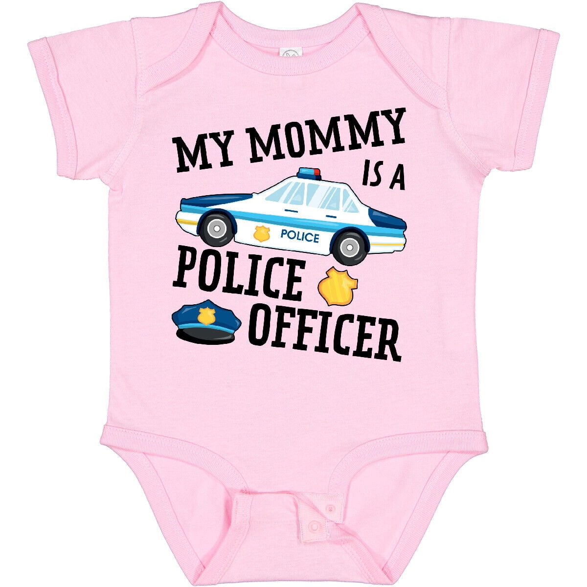 Tiny Nest My Mommy Is A Police Officer Baby Bodysuit Family Kids Mom ...
