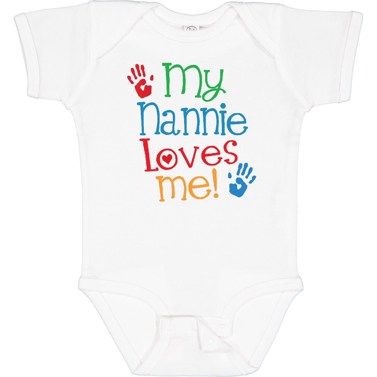 Tiny Nest My Nannie Loves Me Baby Bodysuit From Child Kids Grandma ...