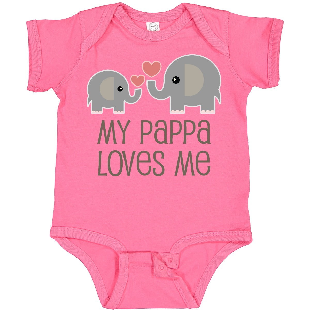 Tiny Nest My Pappa Loves Me Grandchild Baby Bodysuit Loved By Grandpa ...