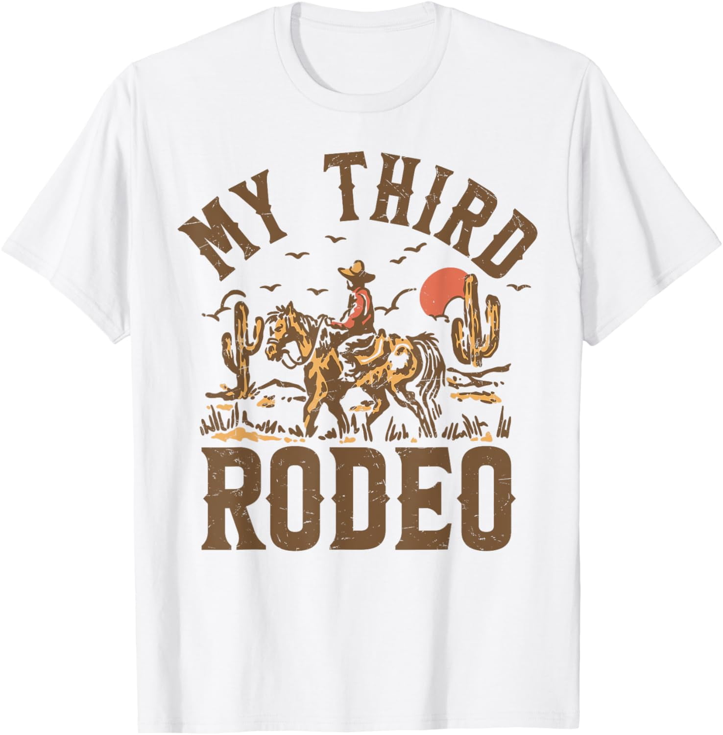 Tiny Nest My Third Rodeo 3 Years Old Wrangler Cowgirl Western Birthday ...