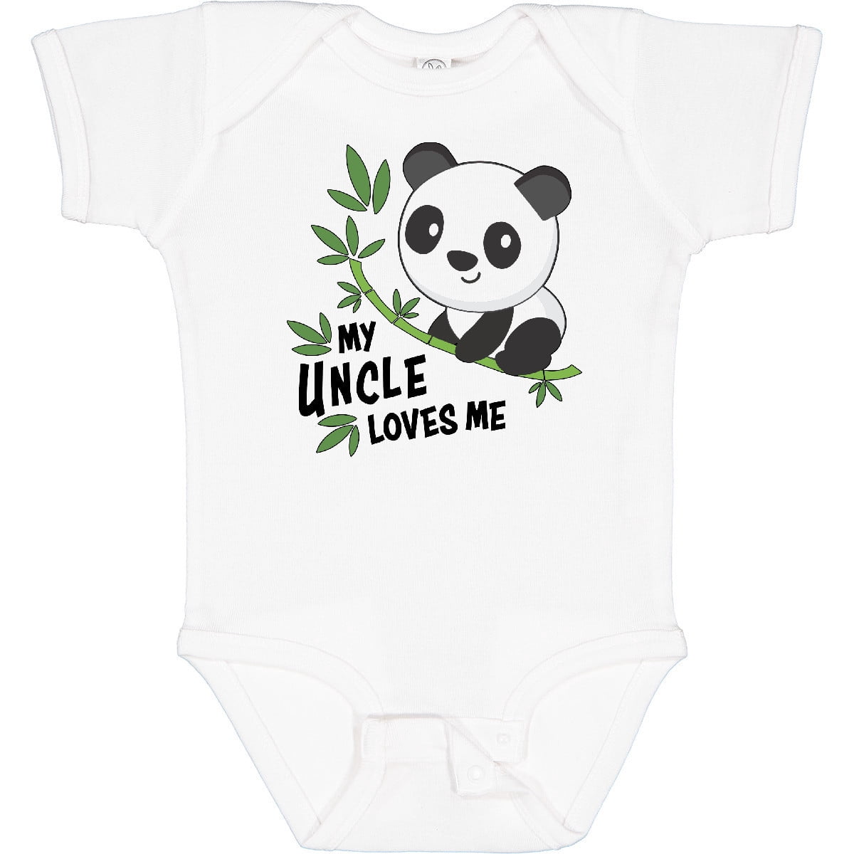 Tiny Nest My Uncle Loves Me- Cute Panda Baby Bodysuit Family Nephew ...