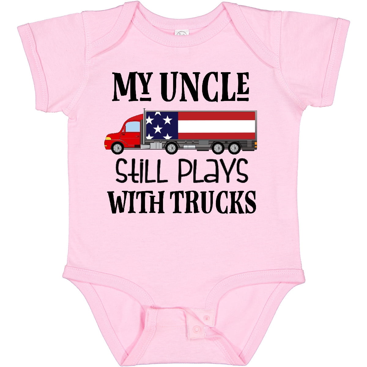 Tiny Nest My Uncle Still Plays With Trucks Baby Bodysuit Childs From ...
