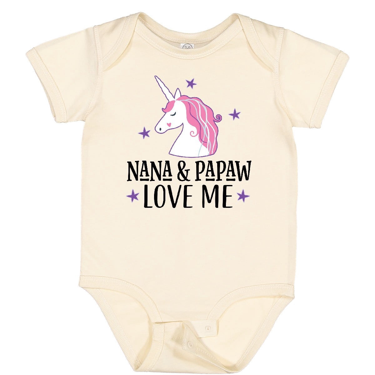 Tiny Nest Nana And Papaw Love Me Baby Bodysuit Childs New Grandkids ...