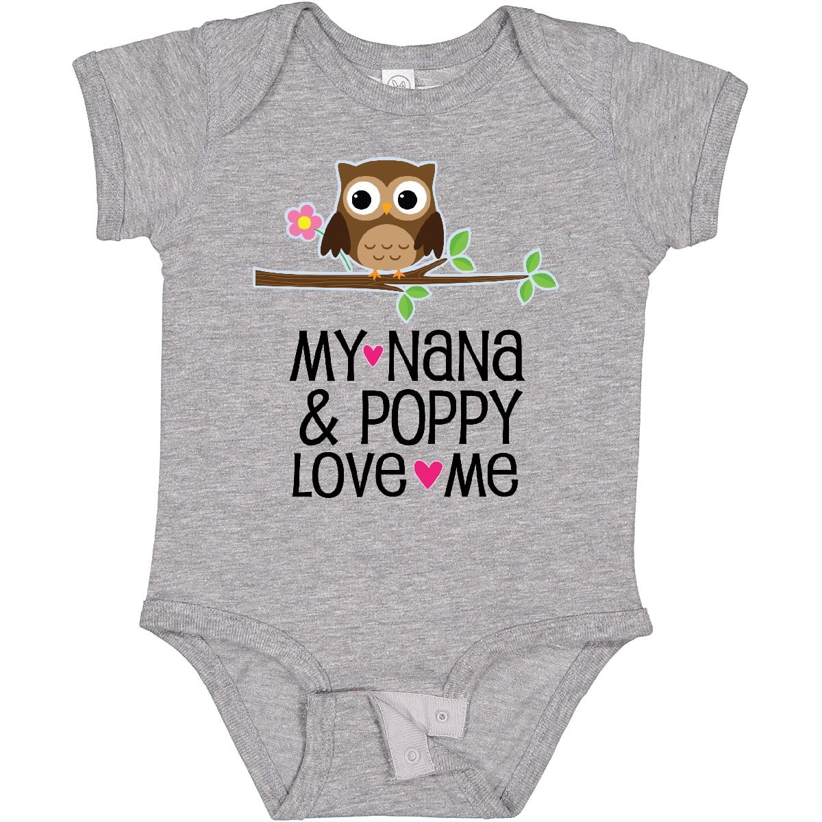 Tiny Nest Nana And Poppy Love Me Baby Bodysuit From Childs Girl Shower ...
