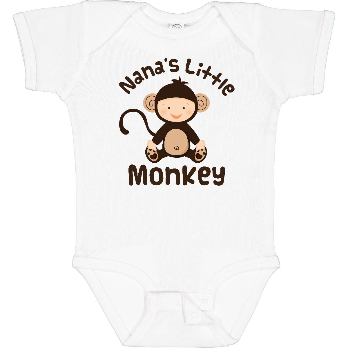 Tiny Nest Nana'S Little Monkey Baby Bodysuit Nana Grandma Grandchild ...