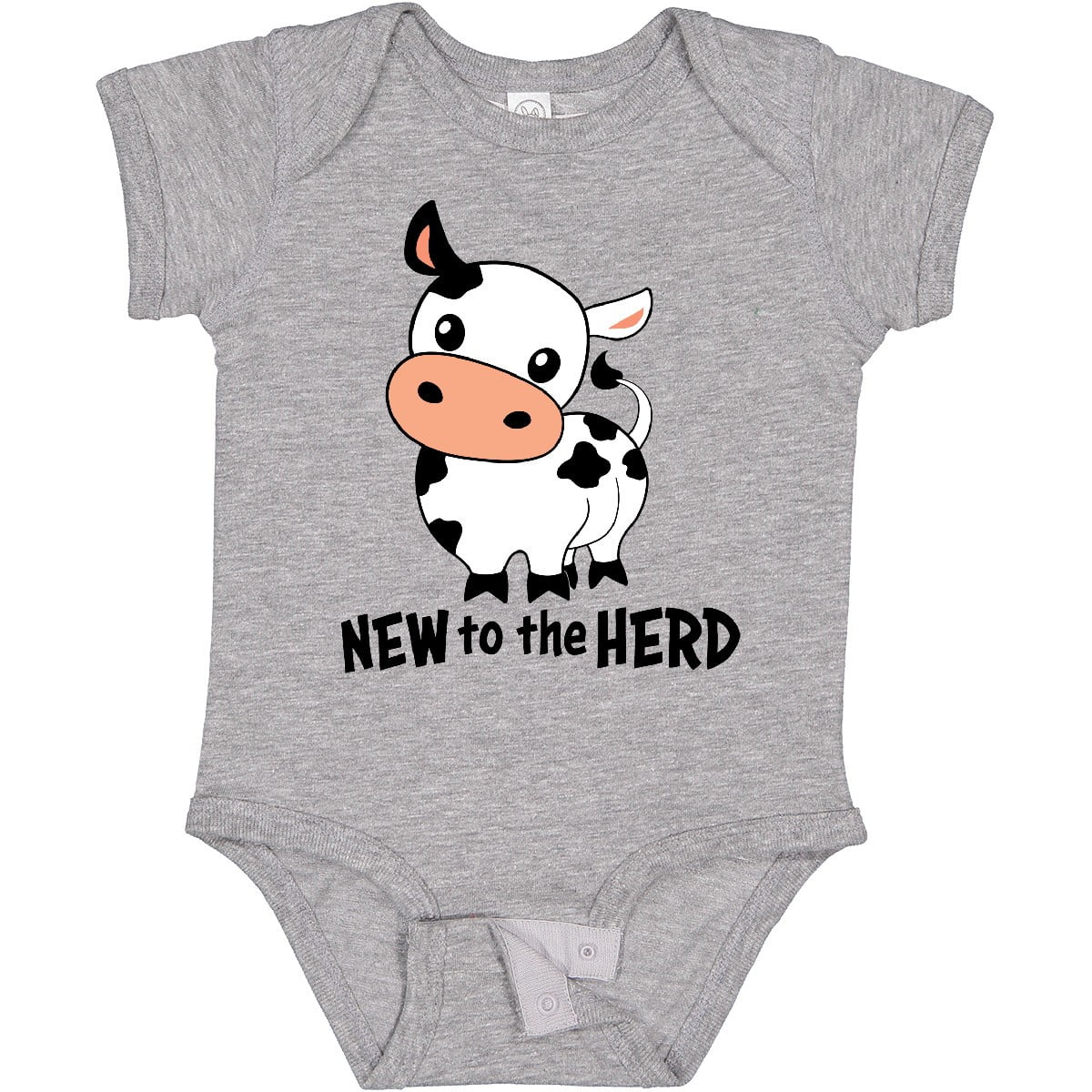 Tiny Nest New To The Herd Cute Cow Baby Bodysuit Child Children Farm Farmer Cows, New Born, Baby ...