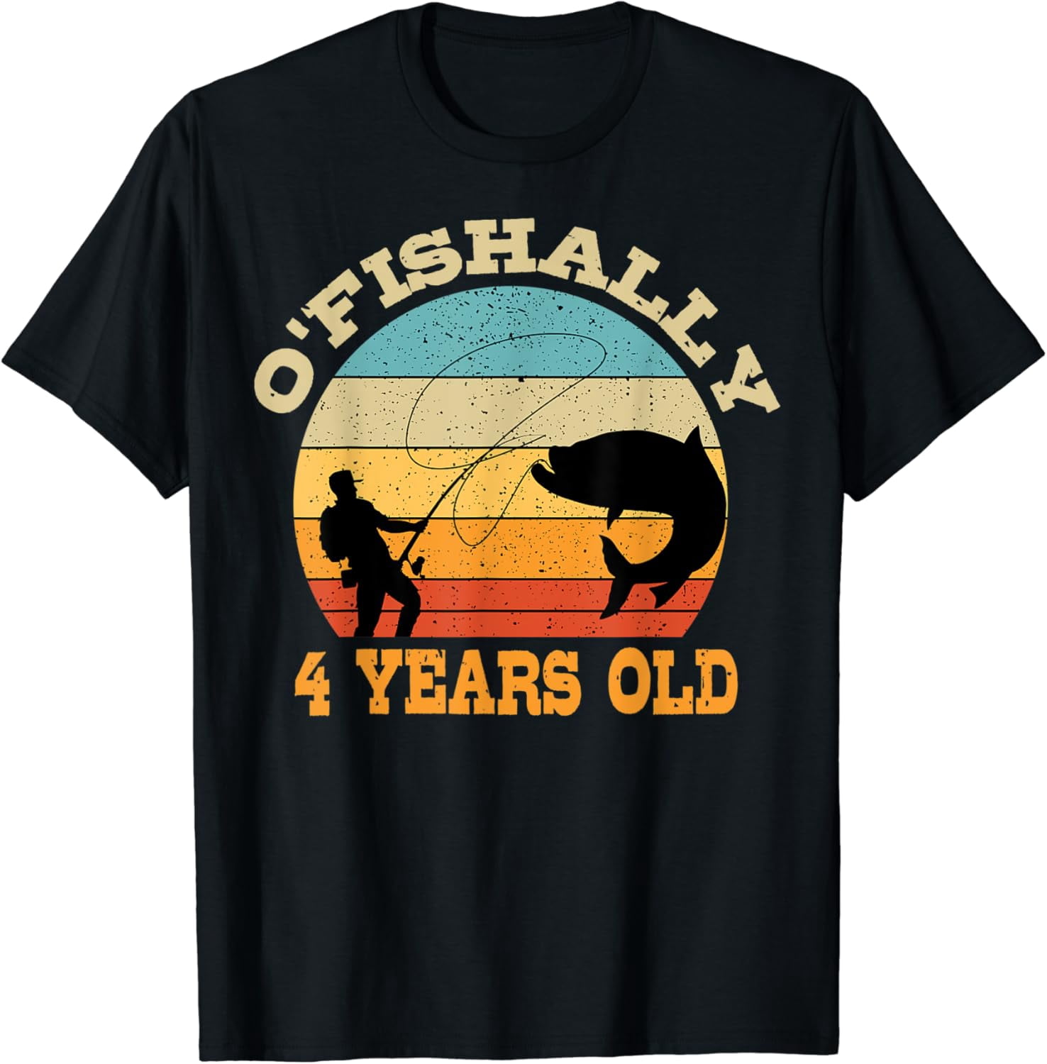 Tiny Nest O'Fishally 4 Years Old Fishing Birthday Theme Party 4th T ...