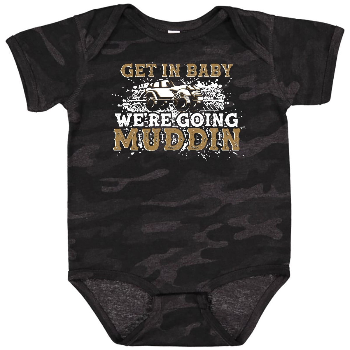 Tiny Nest Off Roading Mudding Funny Infant Creeper Off-Roading Road ...