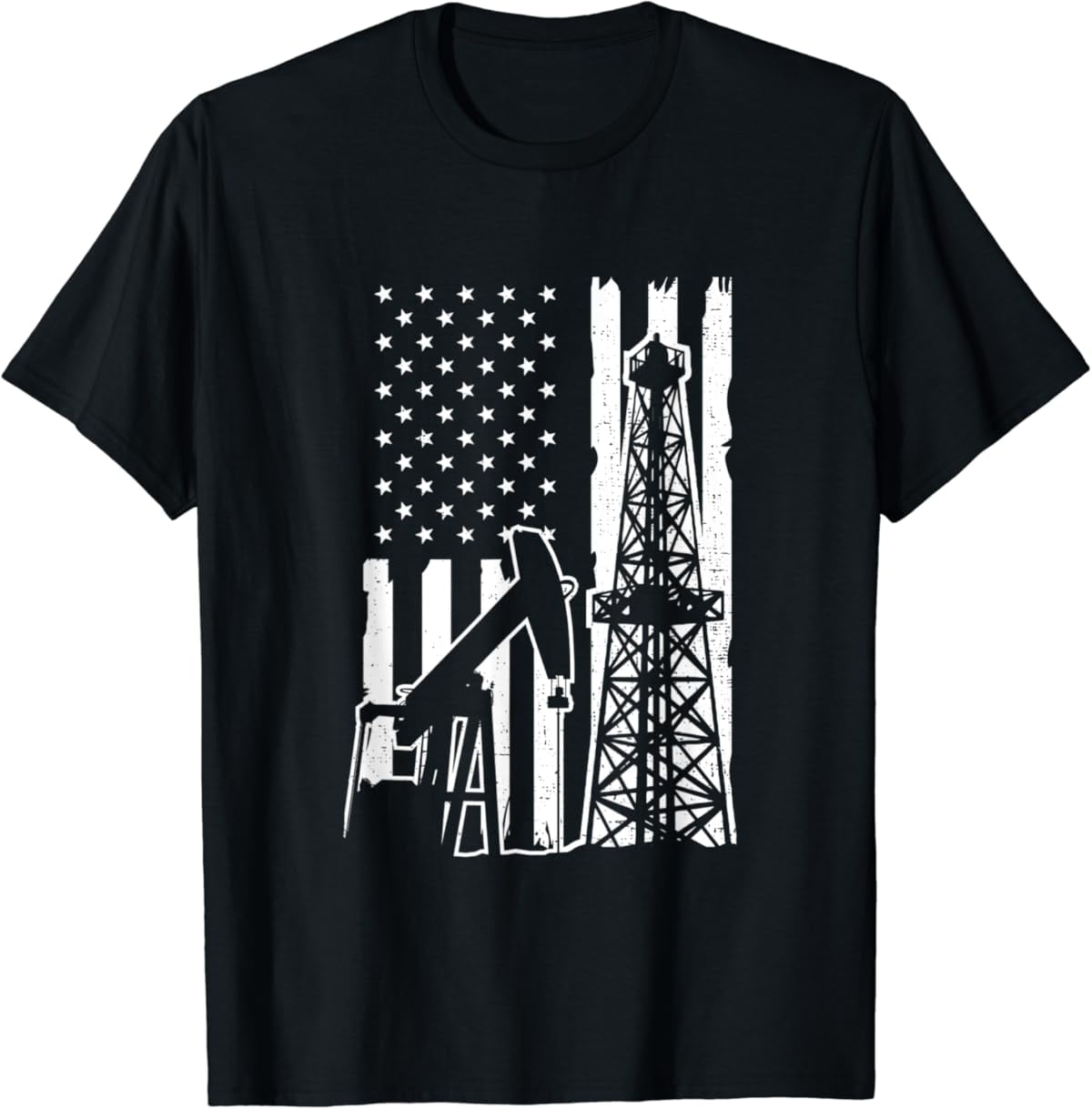 Tiny Nest Oil Rig Usa American Gas Oilfield Worker Oilman Driller T ...