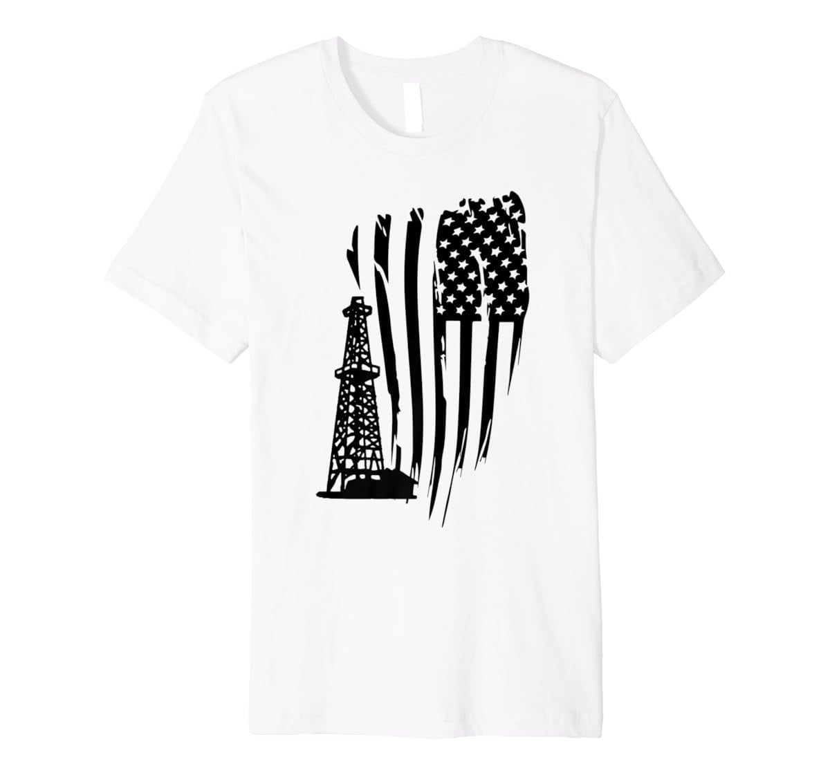 Tiny Nest Oilfield American Flag T-Shirt Oil Rig Shirt , Gift For ...