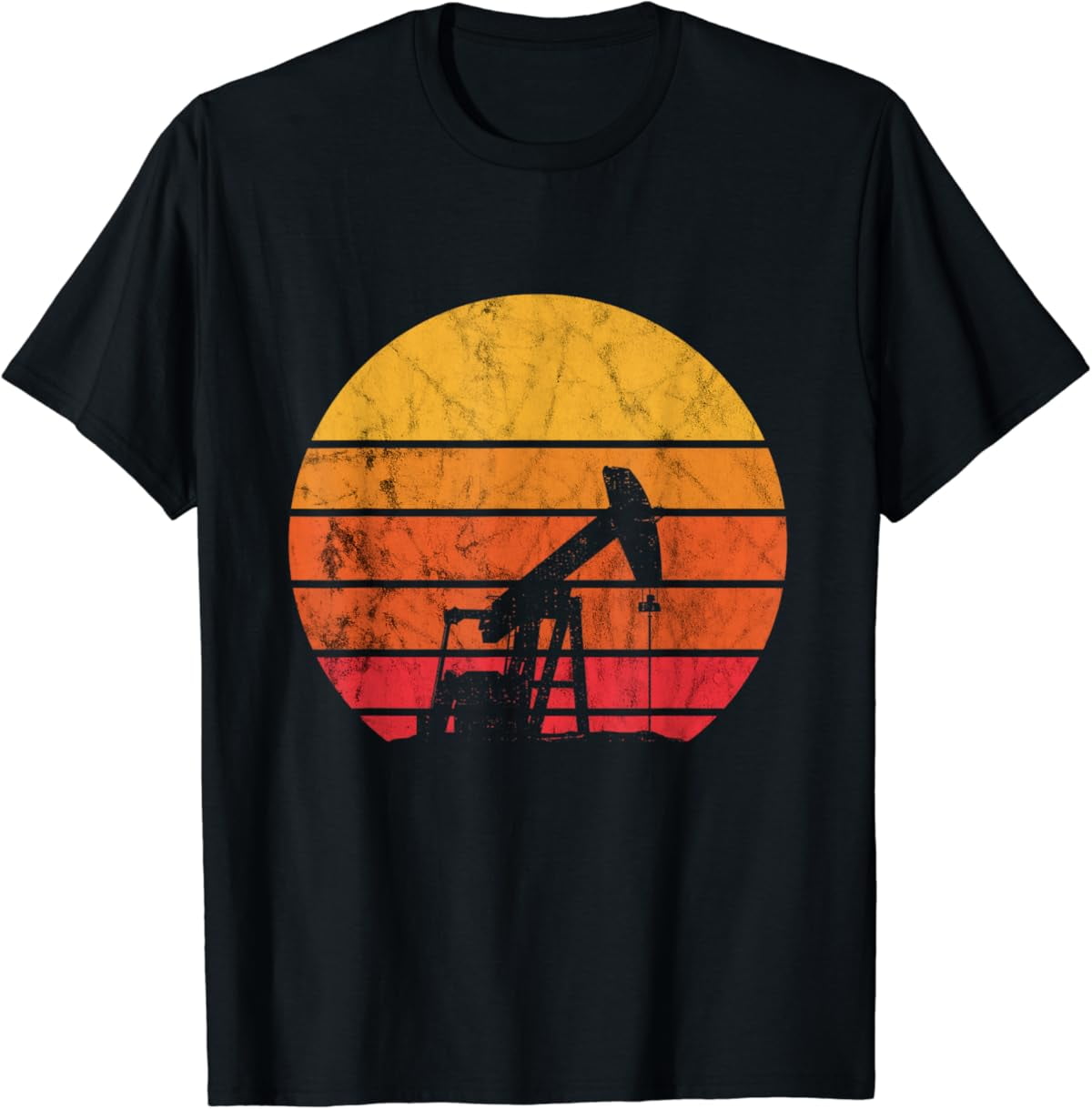 Tiny Nest Oilfield Worker Oil Rig Retro Vintage Sunset Oil Driller Man ...