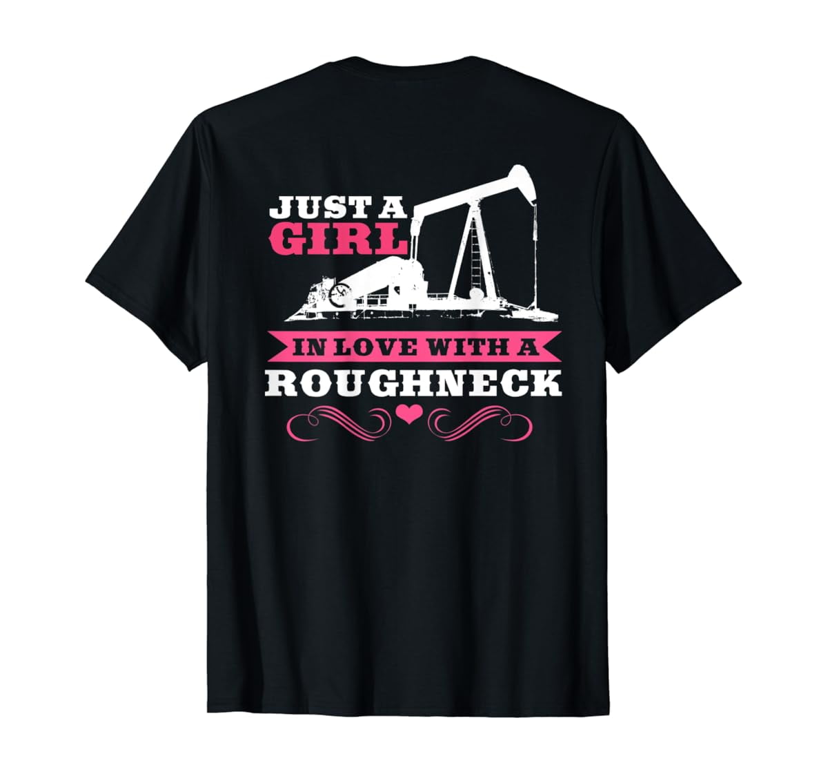 Tiny Nest Oilfield Workers Gifts Oil Rig Oilfield Wife Design On Back T ...