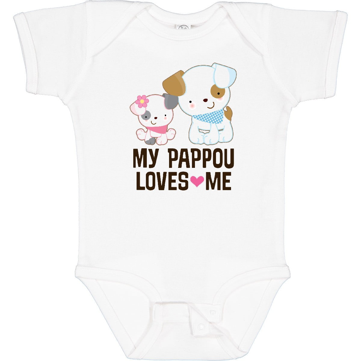 Tiny Nest Pappou Loves Me Girls Granddaughter Baby Bodysuit Grandchild ...