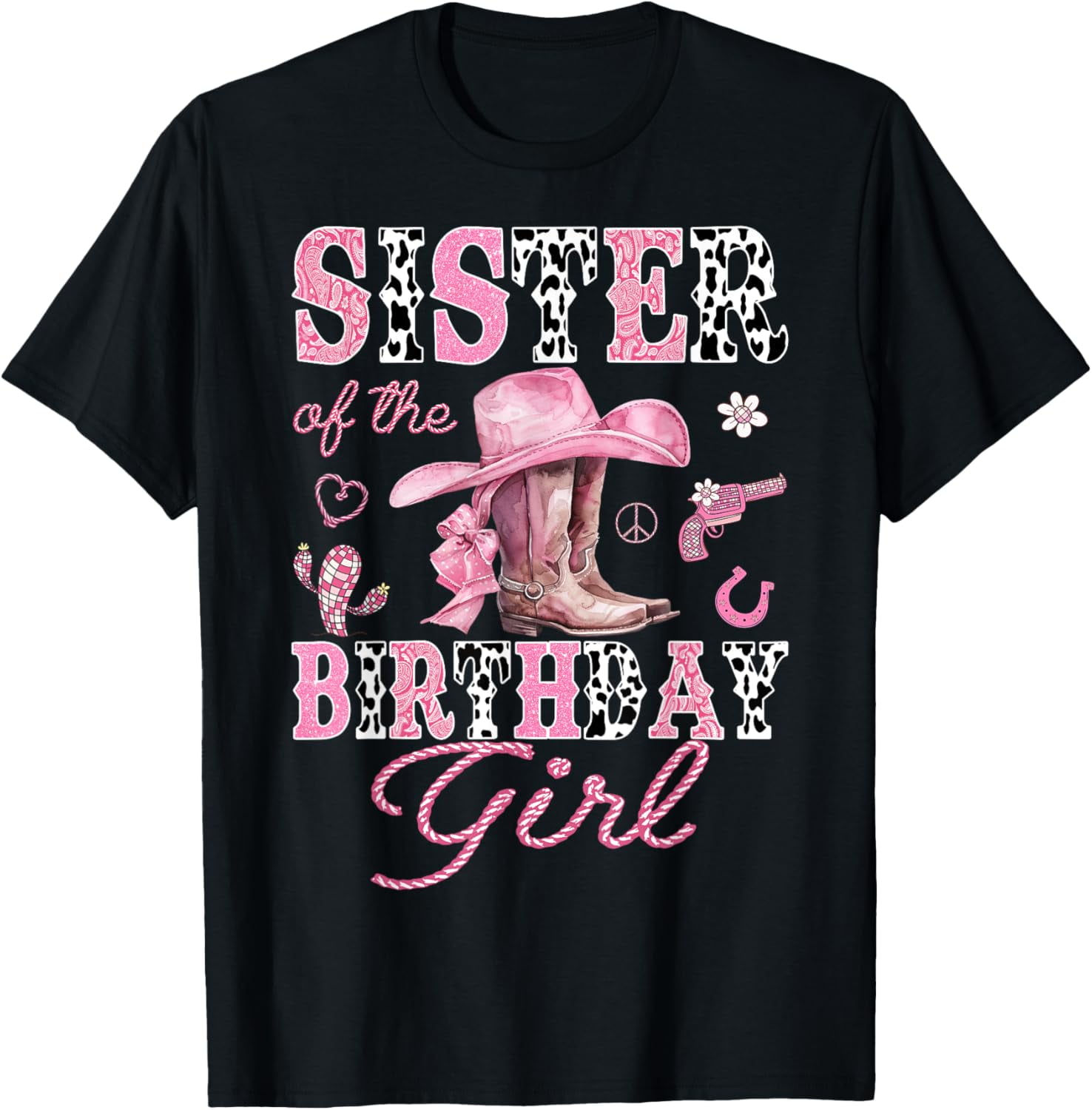 Tiny Nest Pink CowGirl Birthday Family Matching - Walmart.com
