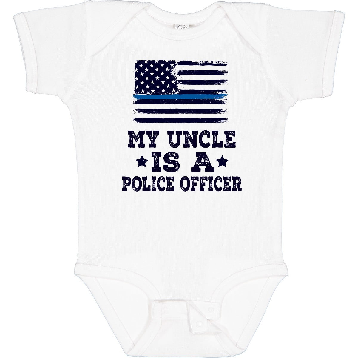 Tiny Nest Police Officer Uncle Nephew Niece Baby Bodysuit Policeman ...