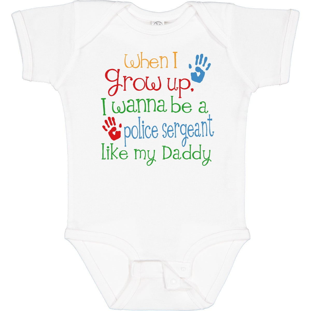 Tiny Nest Police Sergeant Like Daddy Baby Bodysuit Childs Kids Sergeant ...