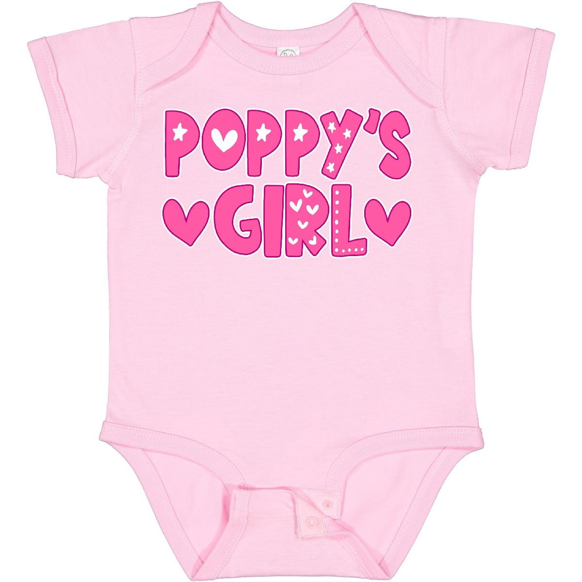 Tiny Nest Poppy'S Girl Pink With Hearts Baby Bodysuit Family Girls ...