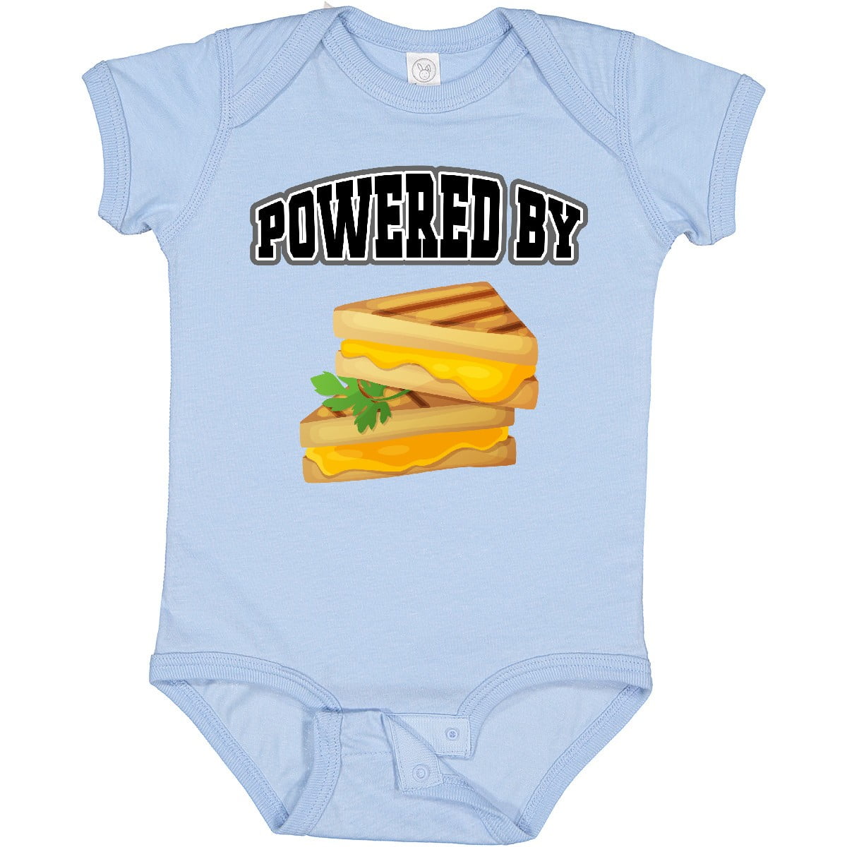 Tiny Nest Powered By Grilled Cheese Sandwich Baby Bodysuit Toasted ...