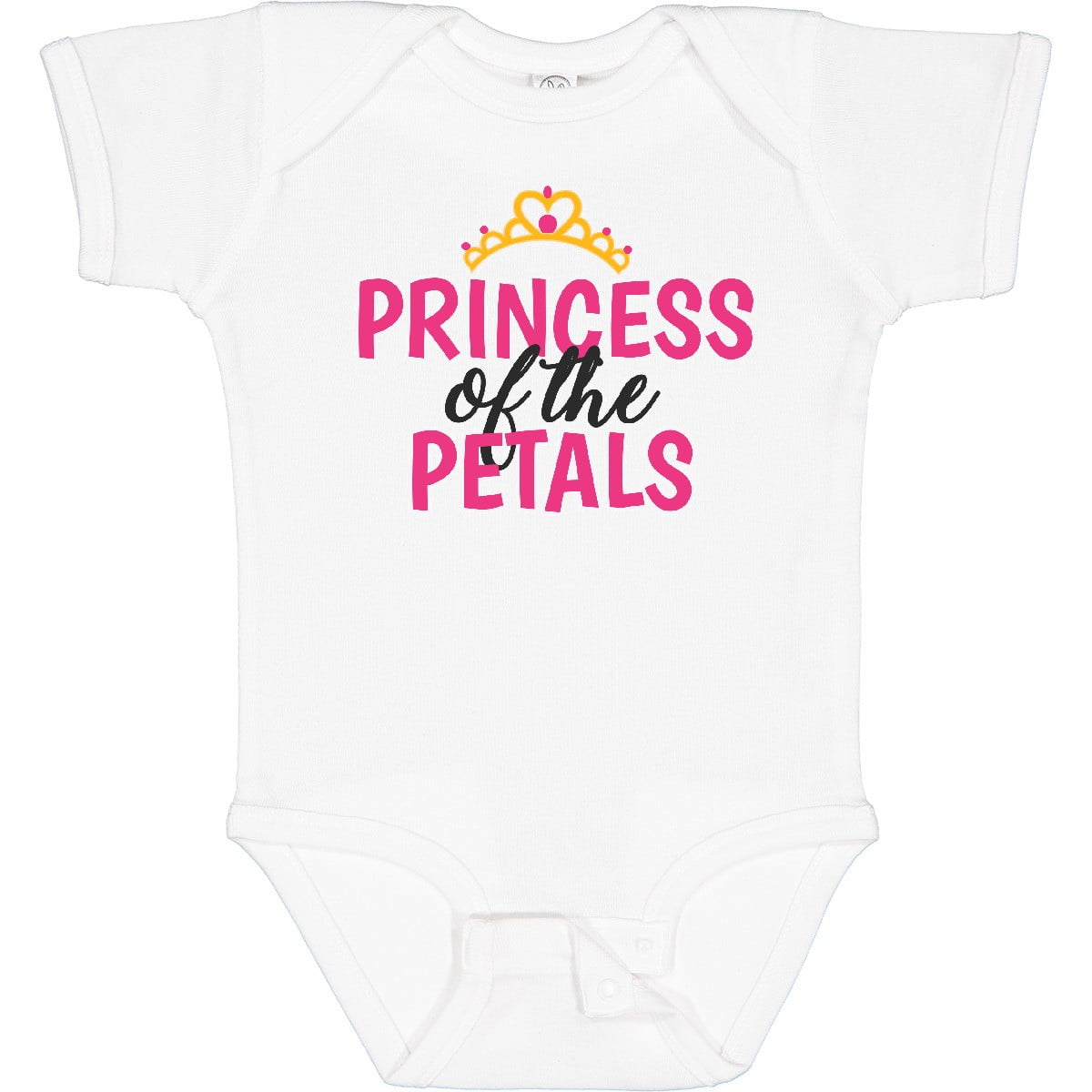 Tiny Nest Princess Of The Petals With Crown Baby Bodysuit Wedding ...
