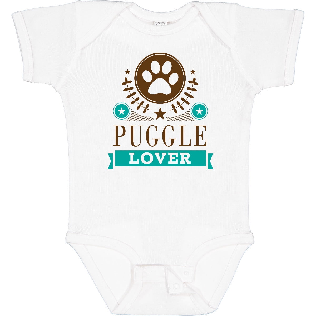 Tiny Nest Puggle Lover Infant Creeper Dog Mom Pets Dogs Breed One-Piece ...
