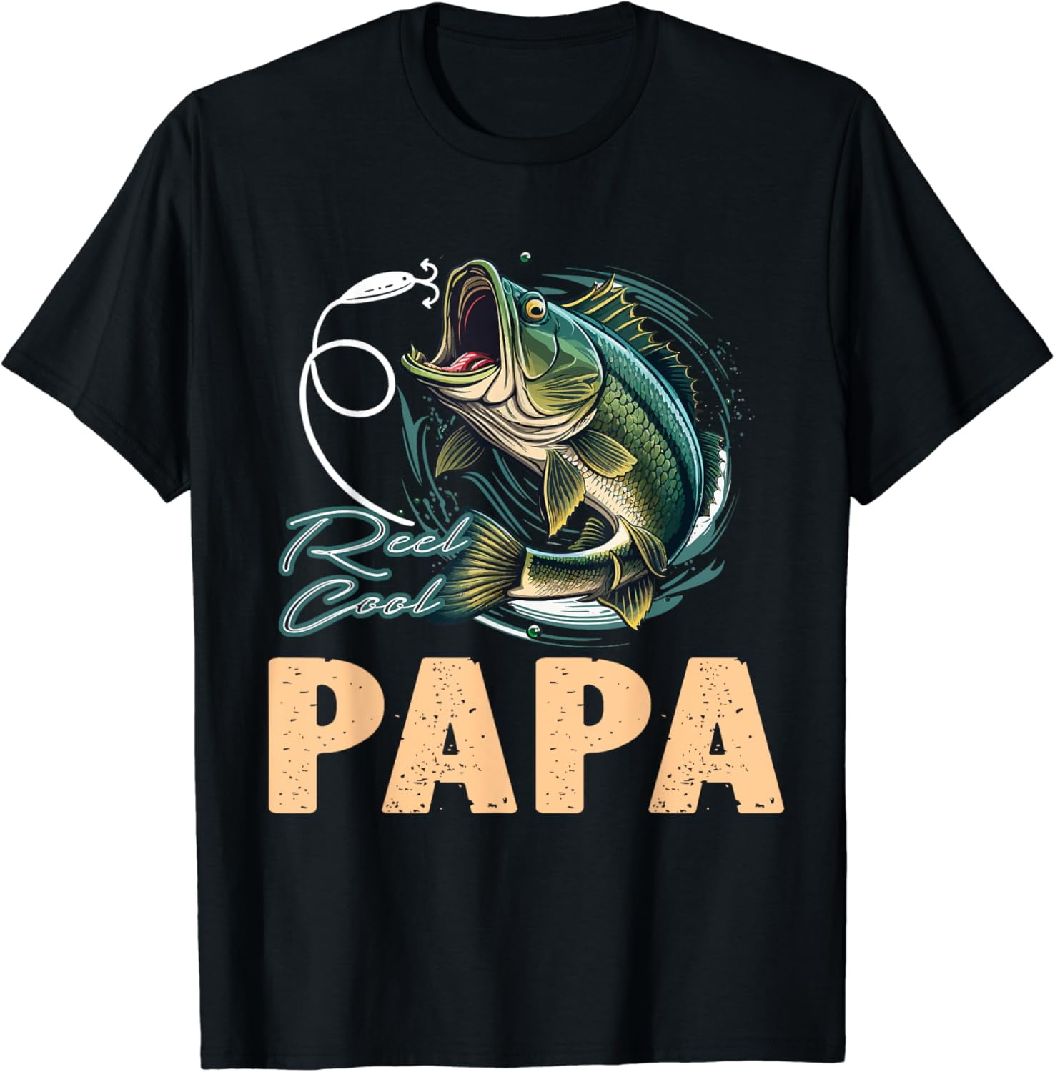 Tiny Nest Reel Cool Family Fishing Daddy Father's Day Tee - Walmart.com