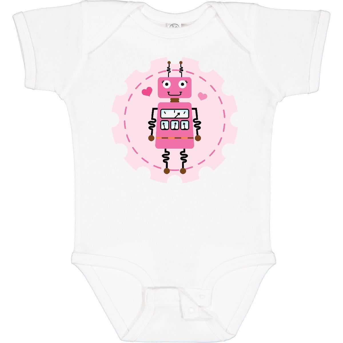 Tiny Nest Robotics Girl Robot Gear Baby Bodysuit Lover Funny One-Piece ...