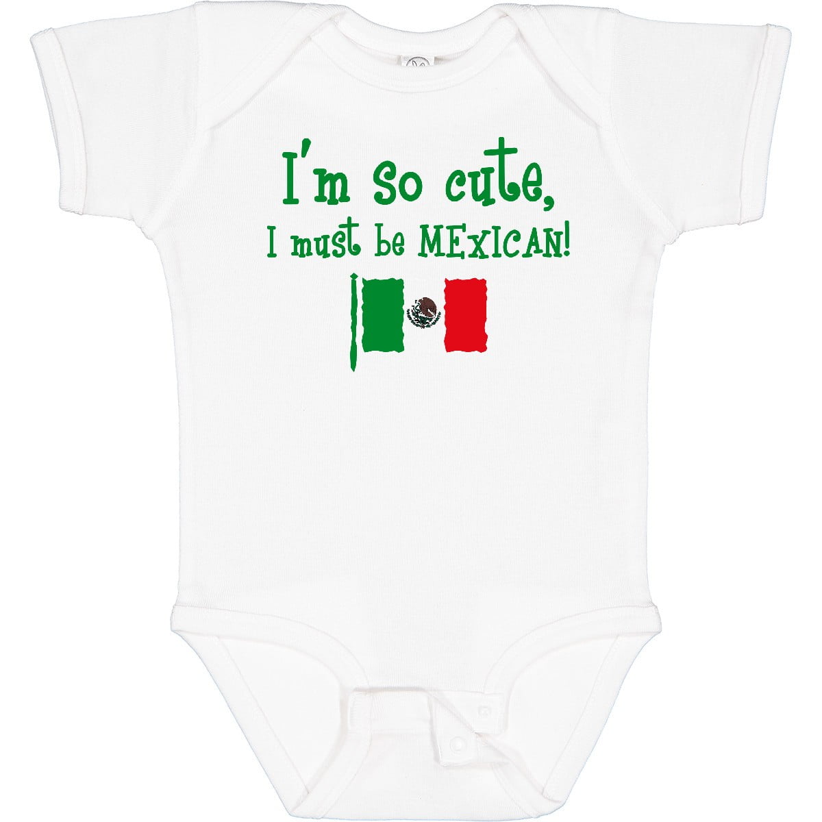 Tiny Nest So Cute Mexican Baby Bodysuit Im Mexico Flag Latino Latina ...
