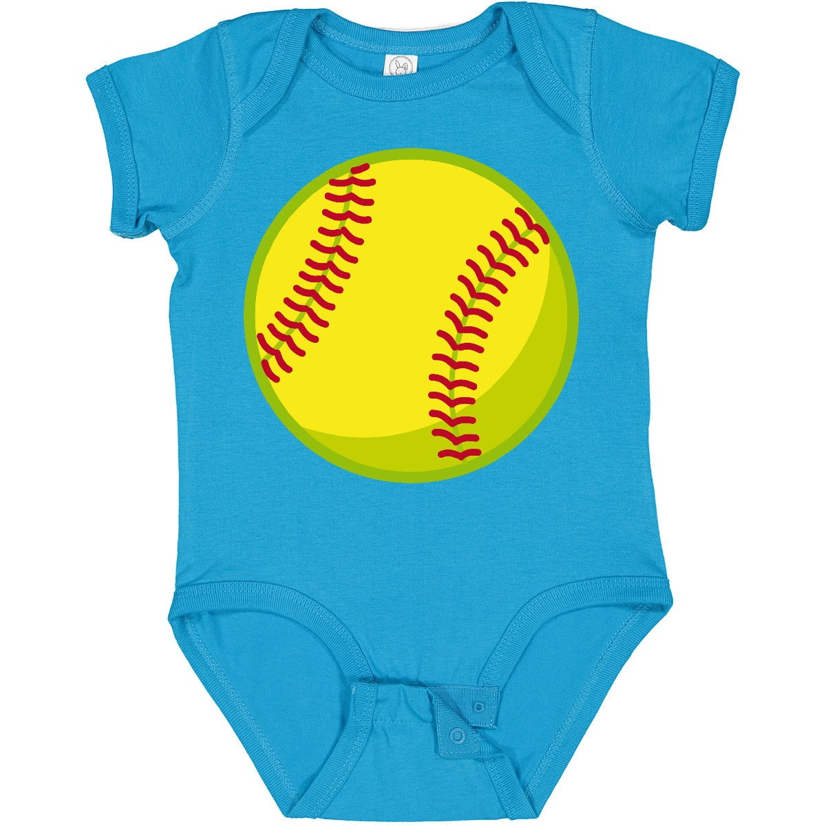 Tiny Nest Softball Infant Creeper Sports Ball Team Girls One-Piece Hws ...