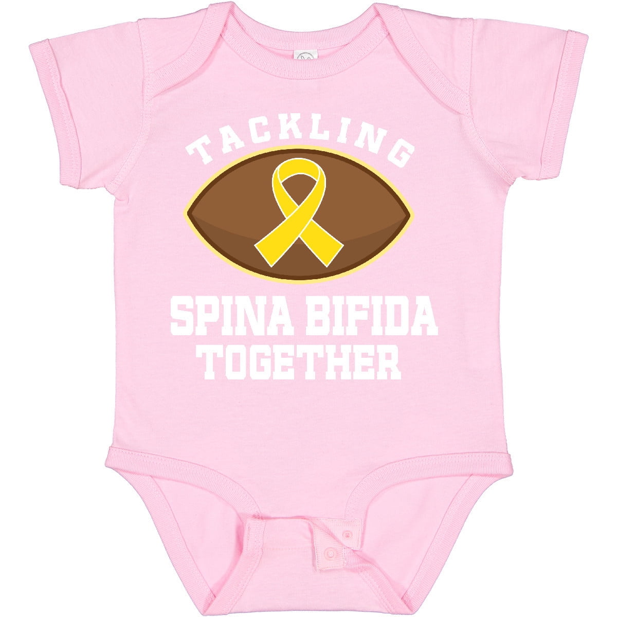 Tiny Nest Spina Bifida Awareness Ribbon Infant Creeper Yellow Support ...