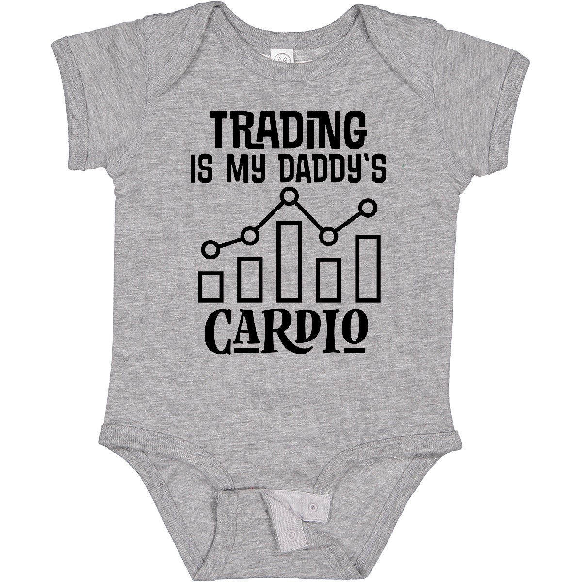 Tiny Nest Stock Broker Trading In My Daddys Cardio Baby Bodysuit Dad ...