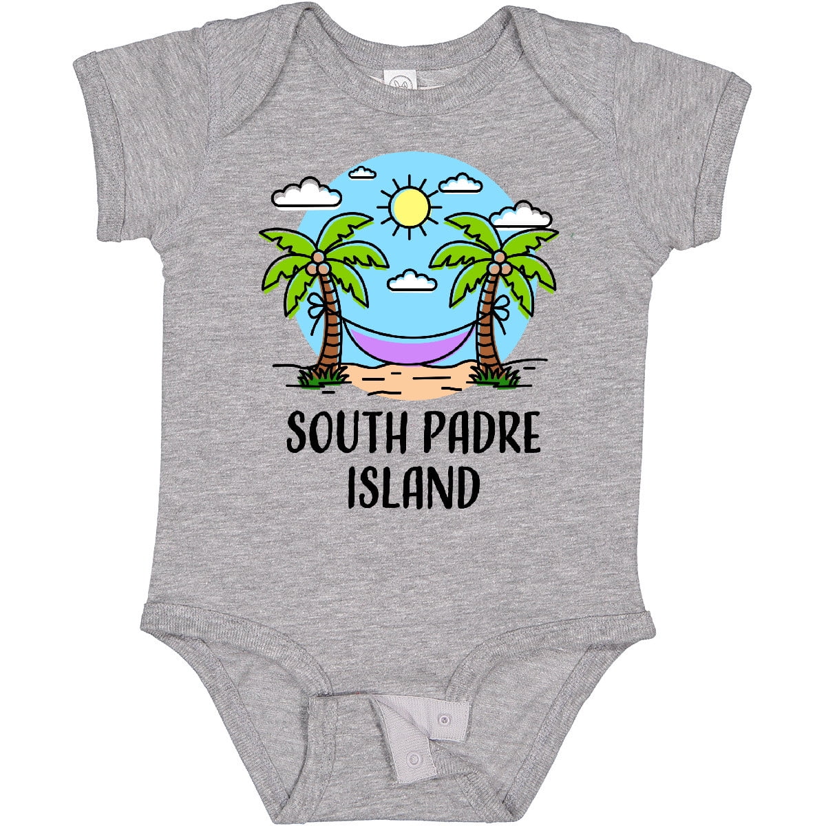 Tiny Nest Summer Vacation In South Padre Island Baby Bodysuit Texas ...
