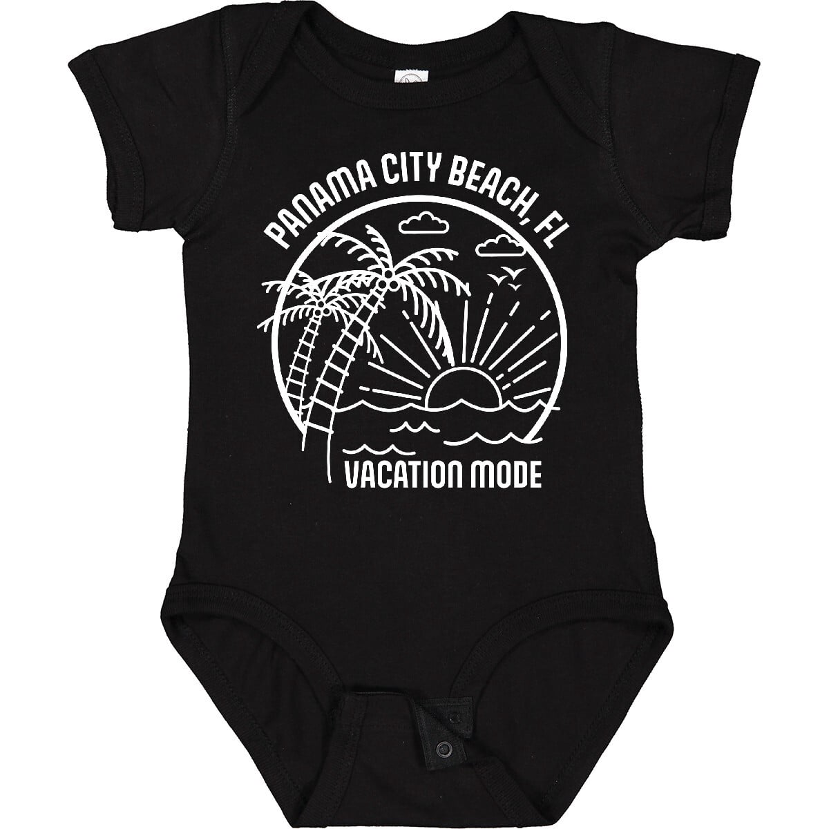 Tiny Nest Summer Vacation Mode Panama City Beach Florida Baby Bodysuit ...