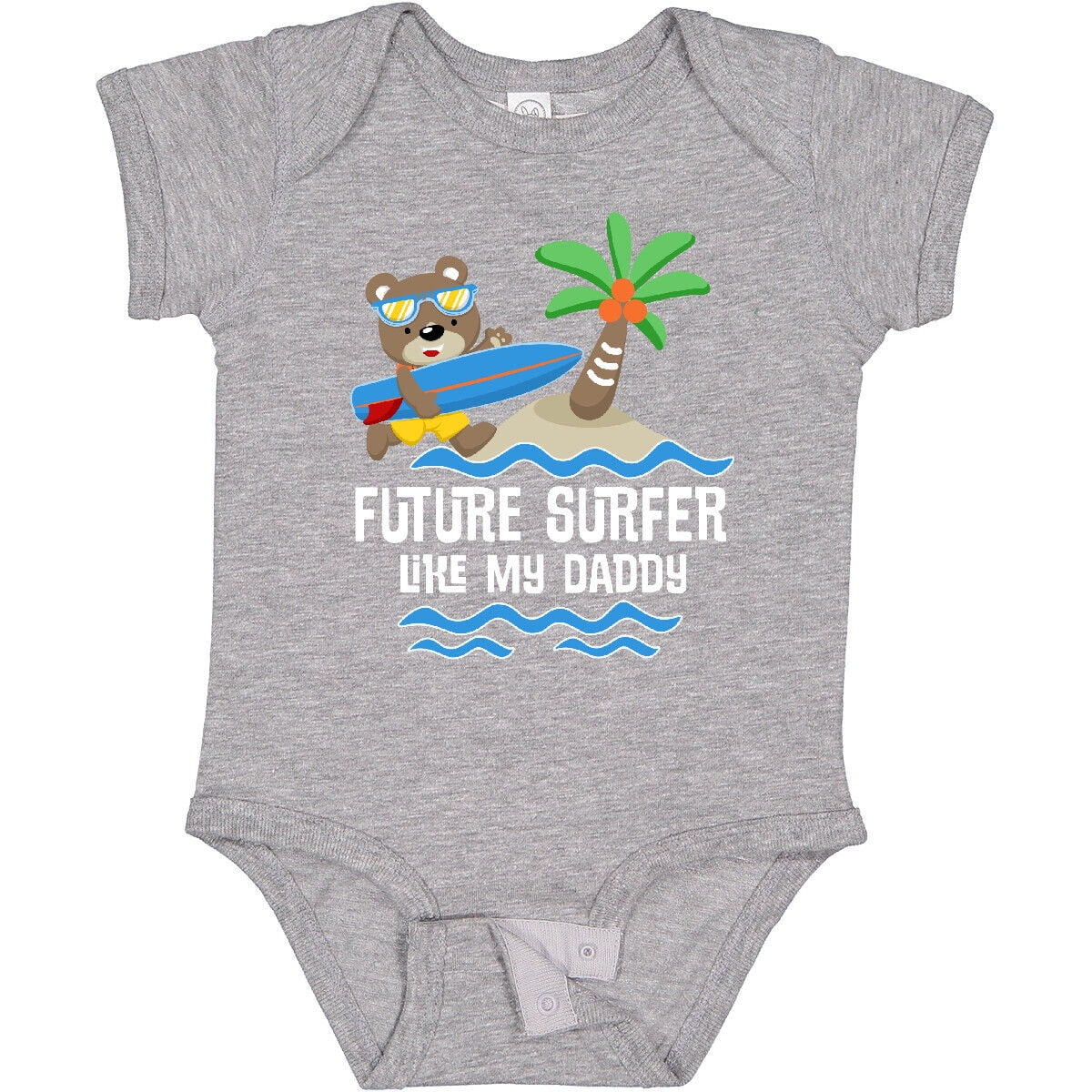 Tiny Nest Surfing Future Surfer Like Daddy Infant Creeper Vacation ...
