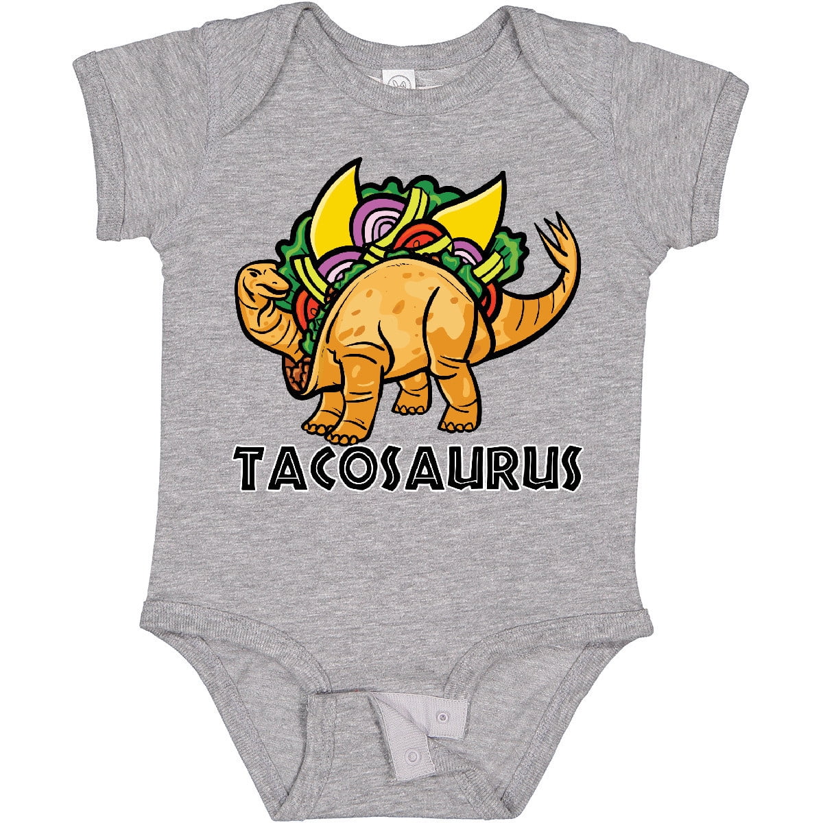 Tiny Nest Tacosaurus Baby Bodysuit Taco Dinosaur Funny Humor Mexican ...